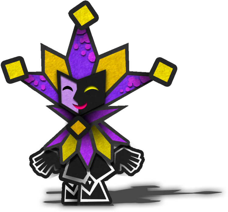 Download Super Paper Mario) - Dimentio Mask - Full Size PNG Image - PNGkit