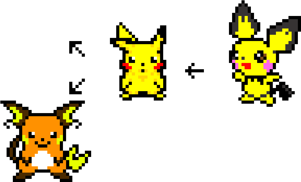 Download Wip Pichu Evolution - Pixel Art Pichu Evolution - Full Size ...
