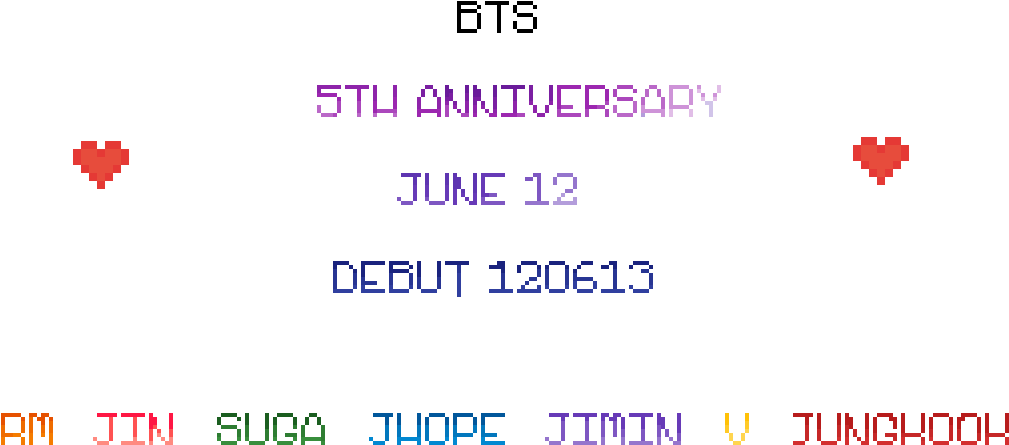 Download 5th Anniversary X - Bts - Full Size PNG Image - PNGkit