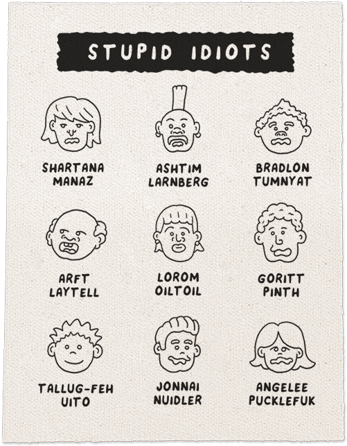 Download Stupid Idiots - Illustration - Full Size PNG Image - PNGkit