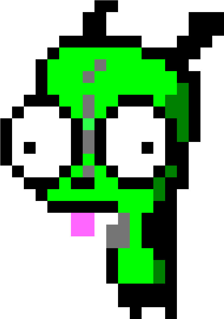 Download Invader Zim - Minecraft Pixel Invader Zim - Full Size PNG ...