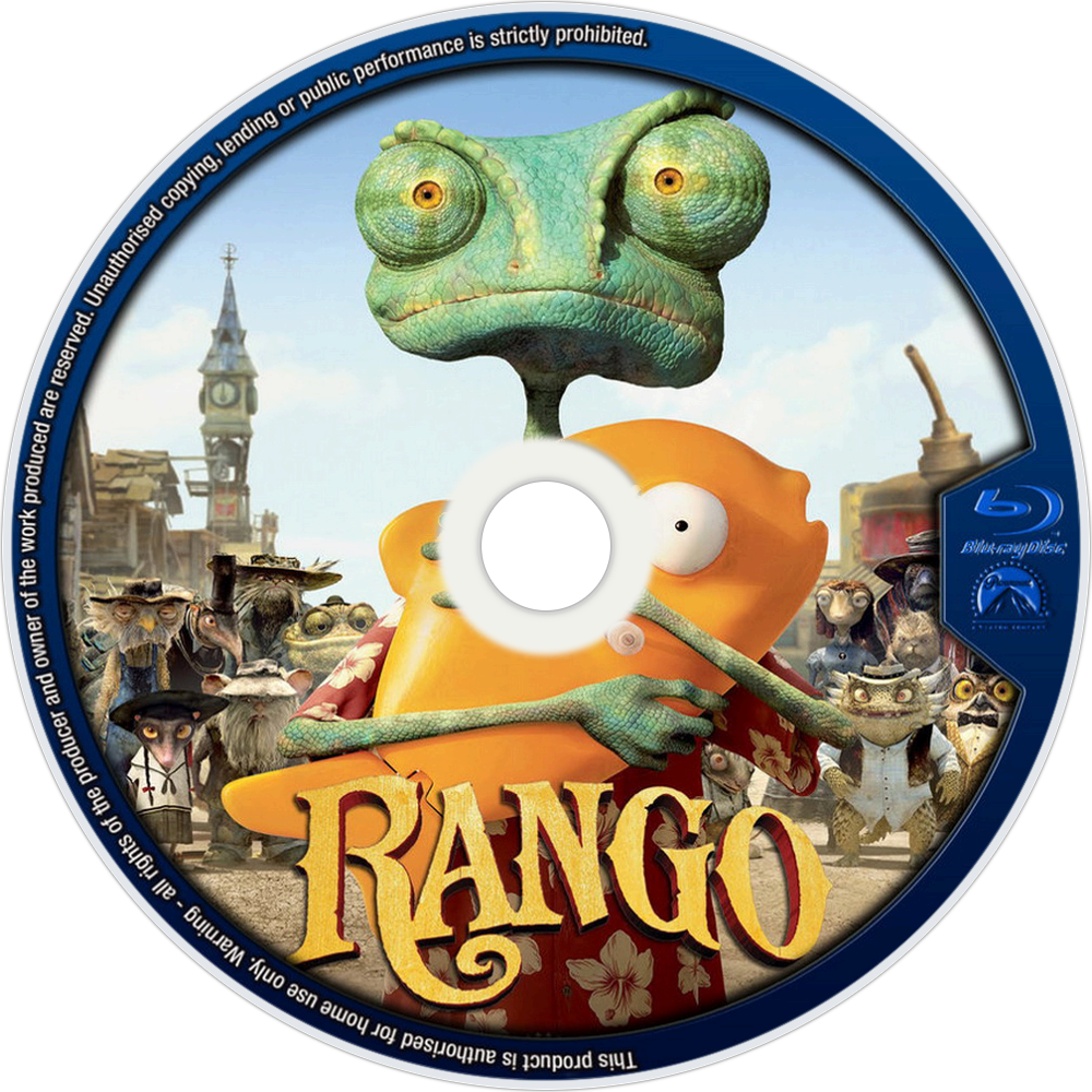 Download Rango Bluray Disc Image - Rango Poster - Full Size PNG Image ...