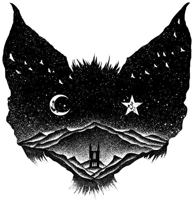 Download Bat Night Art Print By Barmalisirtb - Full Size PNG Image - PNGkit