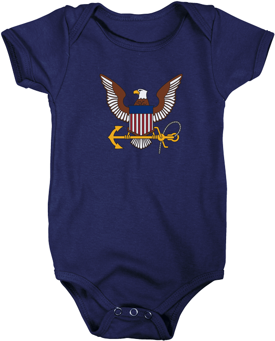 Download Us Navy Eagle Baby Bodysuit - Infant Bodysuit - Full Size PNG ...