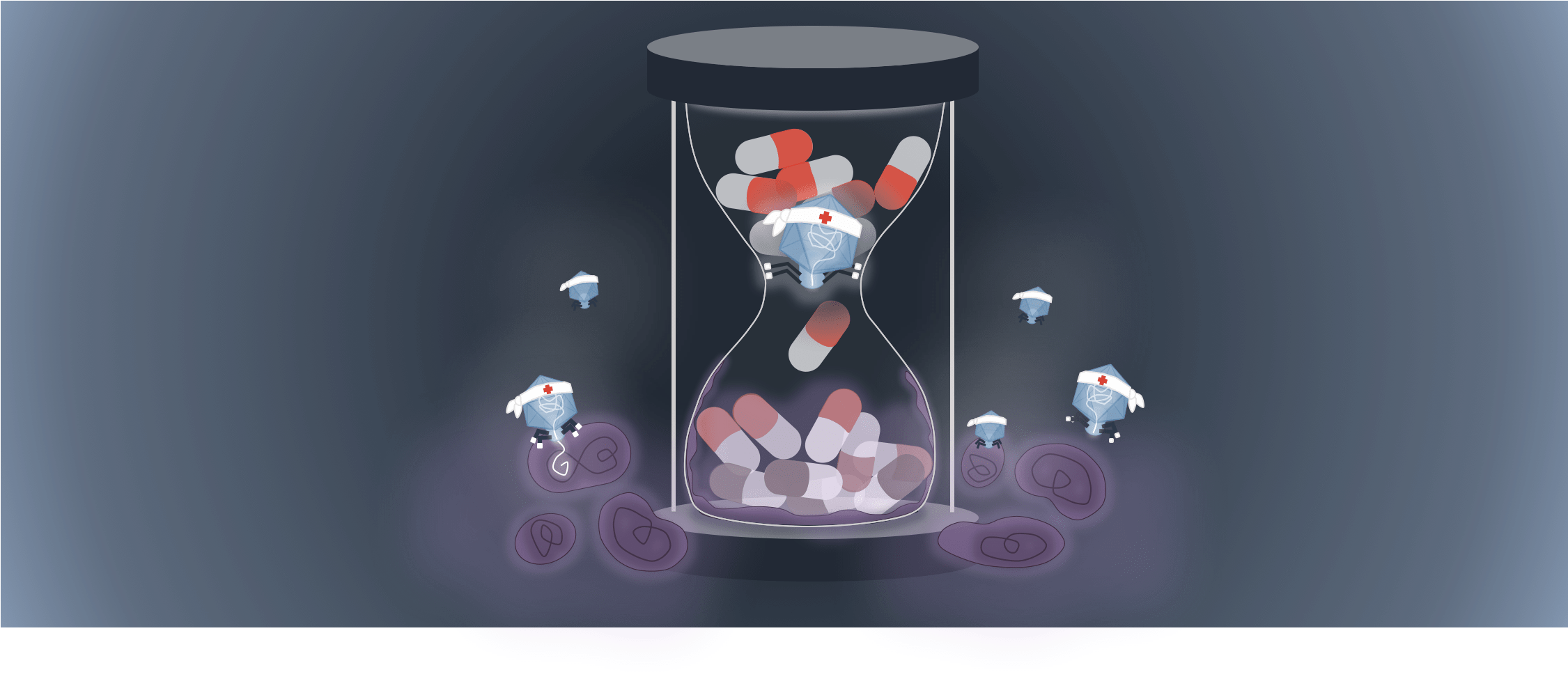 Download A Solution To Our Antibiotics Problem Bacteriophage Full Size Png Image Pngkit