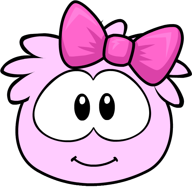 Download Pink Puffle With Pink Bow - Do Club Penguin Puffles - Full ...