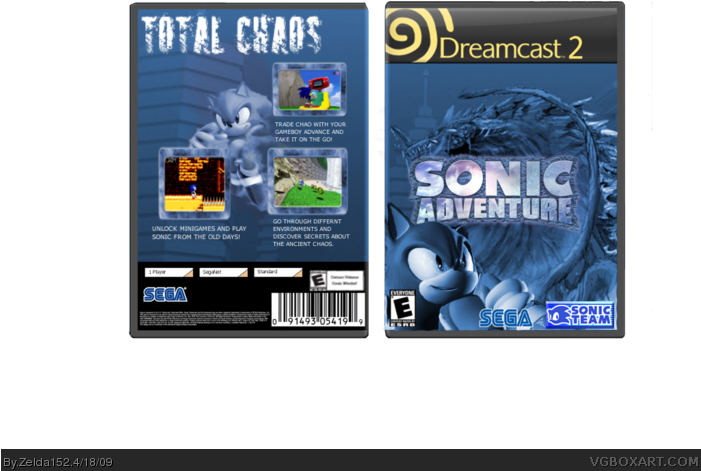 Download Sonic Adventure Box Art Cover - Full Size PNG Image - PNGkit