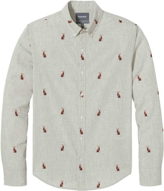 Download Washed Button Down Shirt - Full Size PNG Image - PNGkit