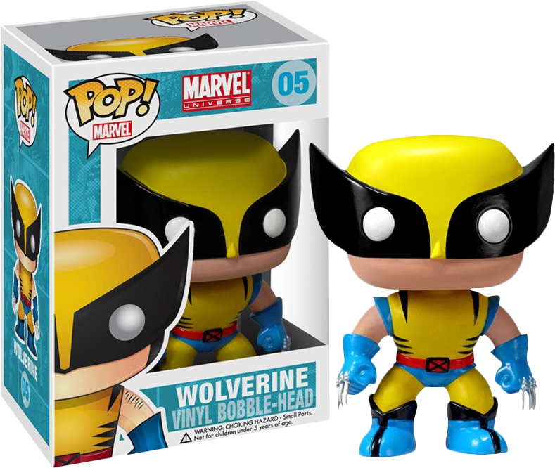 Download Wolverine Pop Vinyl Bobble Head Figure - Full Size PNG Image ...