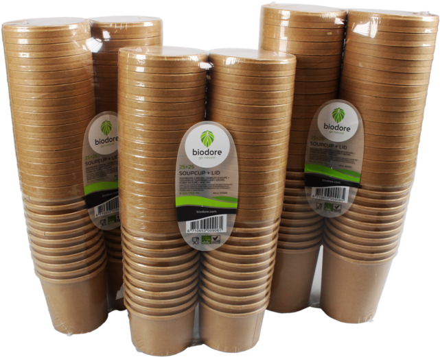 Download Biodore® Soup Bowl, Kraft And Pla, 450ml, 16oz, - Full Size ...