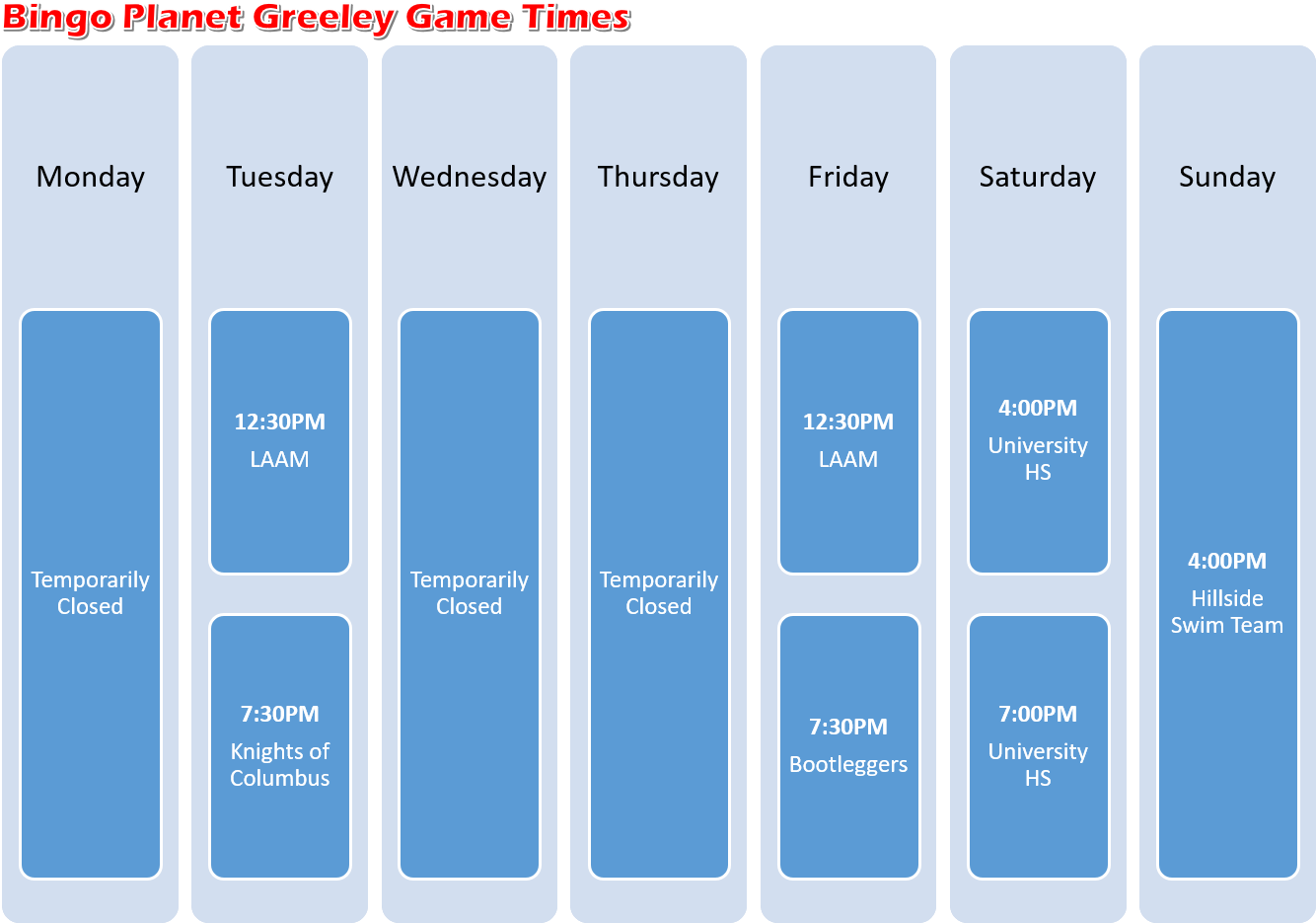 Download Bingo Planet Greeley 2700 W 10th St Greeley, Co 80634 - Full ...