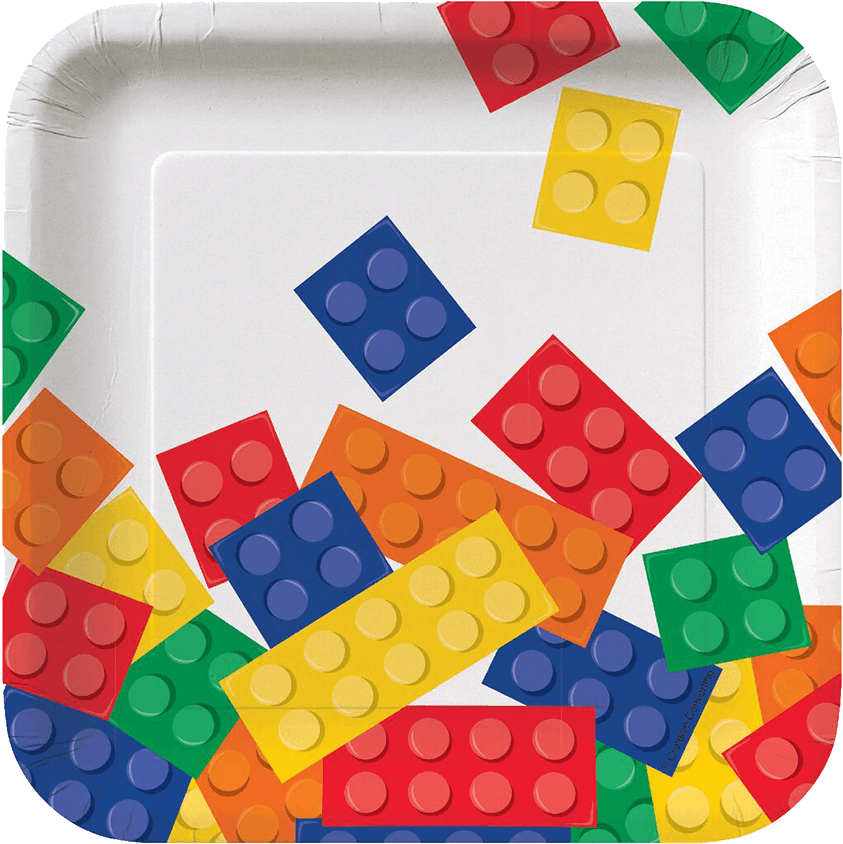 Download Block Party Paper Plates Small - Full Size PNG Image - PNGkit