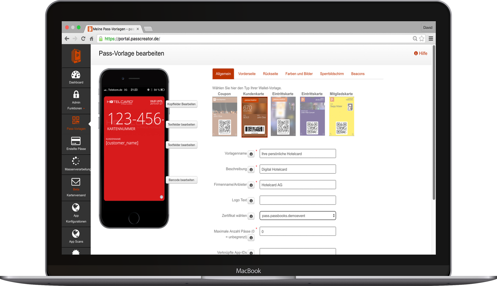 Download Visual Editor For Wallet Passes - Full Size PNG Image - PNGkit