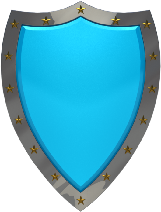 Download Blue Shield By 3dben On Clipart Library - Shield Render Png ...