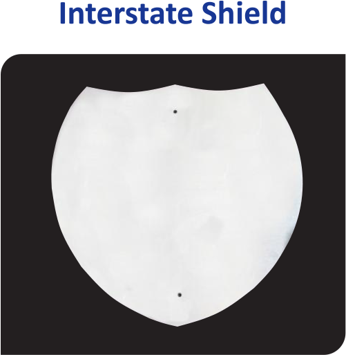 Download Vulcan Aluminum Interstate Shield Sign Blank - Christmas Door ...