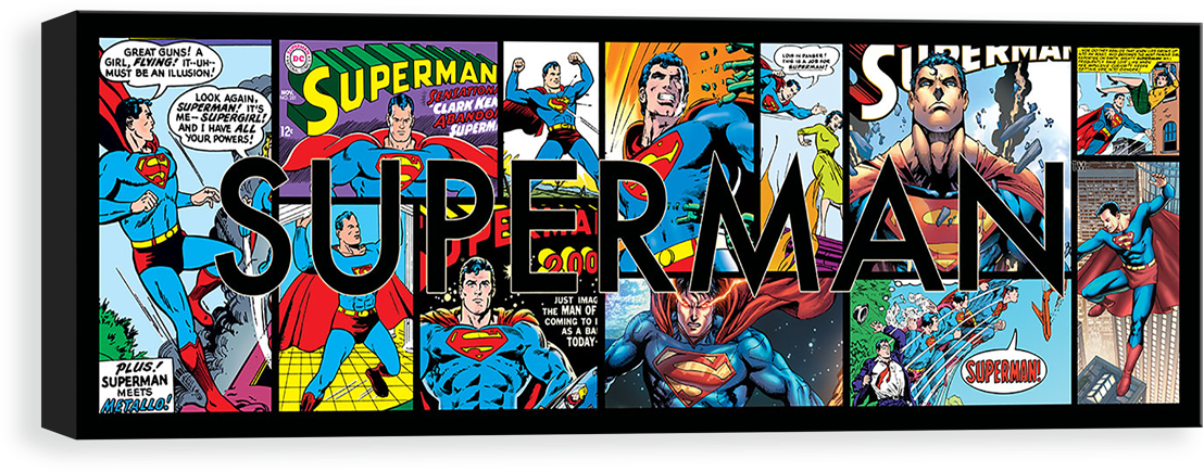 Download Superman Collage Panel - Collage - Full Size PNG Image - PNGkit