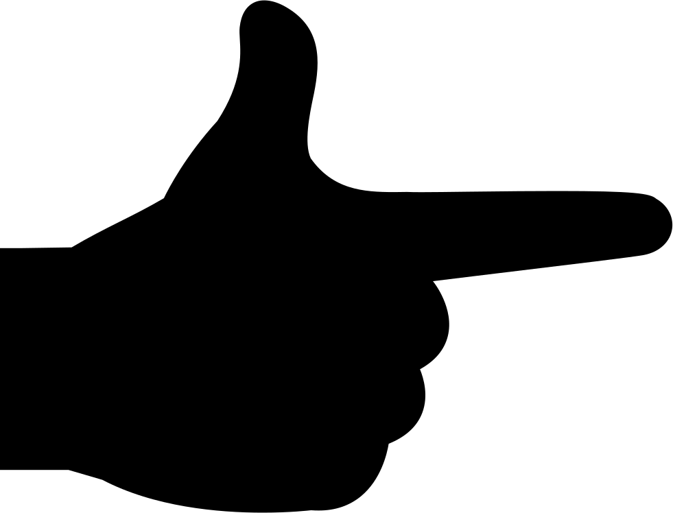 Download Png File Svg - Finger Gun Vector - Full Size PNG Image - PNGkit