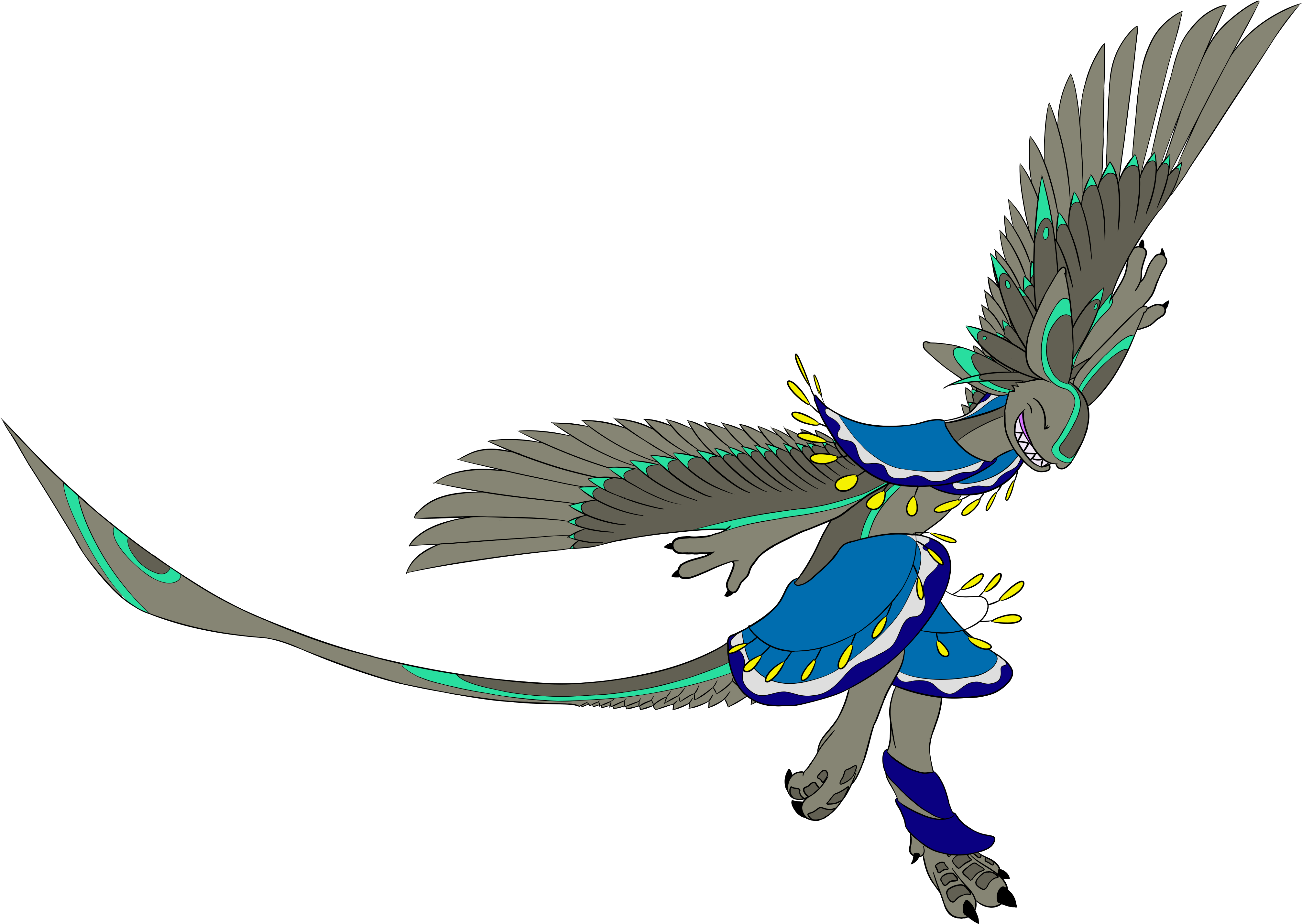 Download Avali Dance - Starbound Avali Fanart - Full Size PNG Image ...