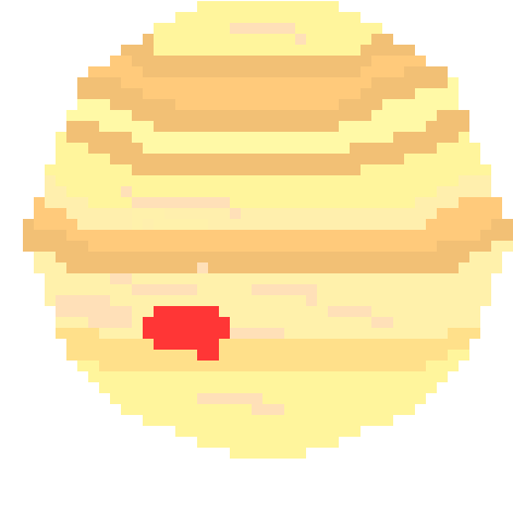 Download Jupiter - Pixel Bubble Animation - Full Size PNG Image - PNGkit
