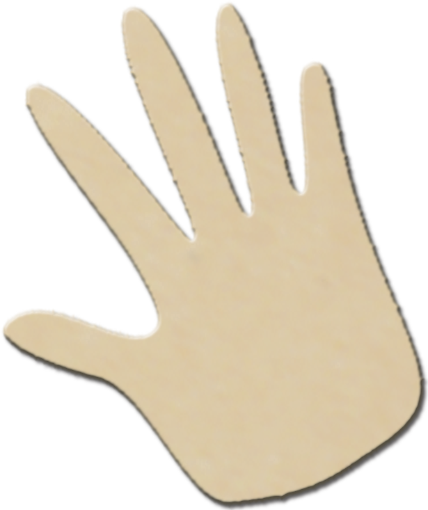 Download Wooden Hand Print Cut Out - Sign - Full Size PNG Image - PNGkit