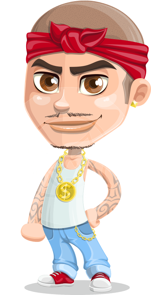 Download Gangster Cartoon Character - Full Size PNG Image - PNGkit