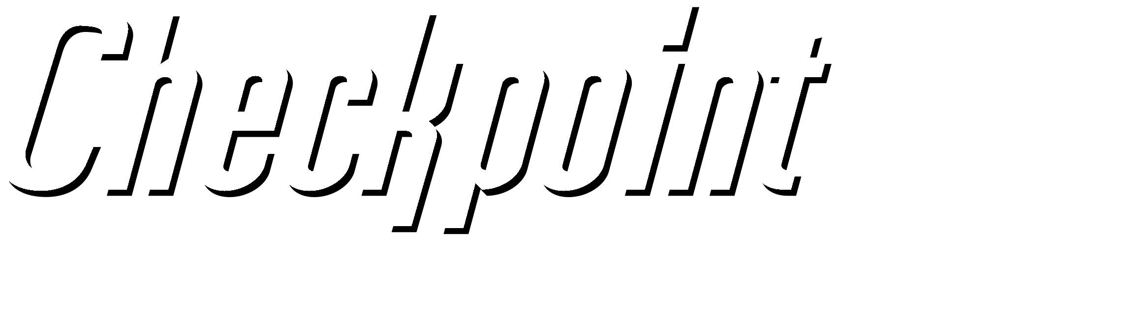 Download Checkpoint Systems Logo Black And White - Full Size PNG Image ...