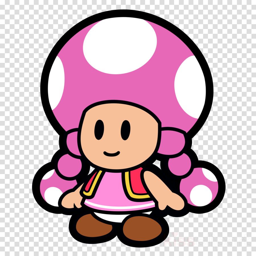 Download Paper Mario Toad Clipart Toad Paper Mario - Full Size PNG ...