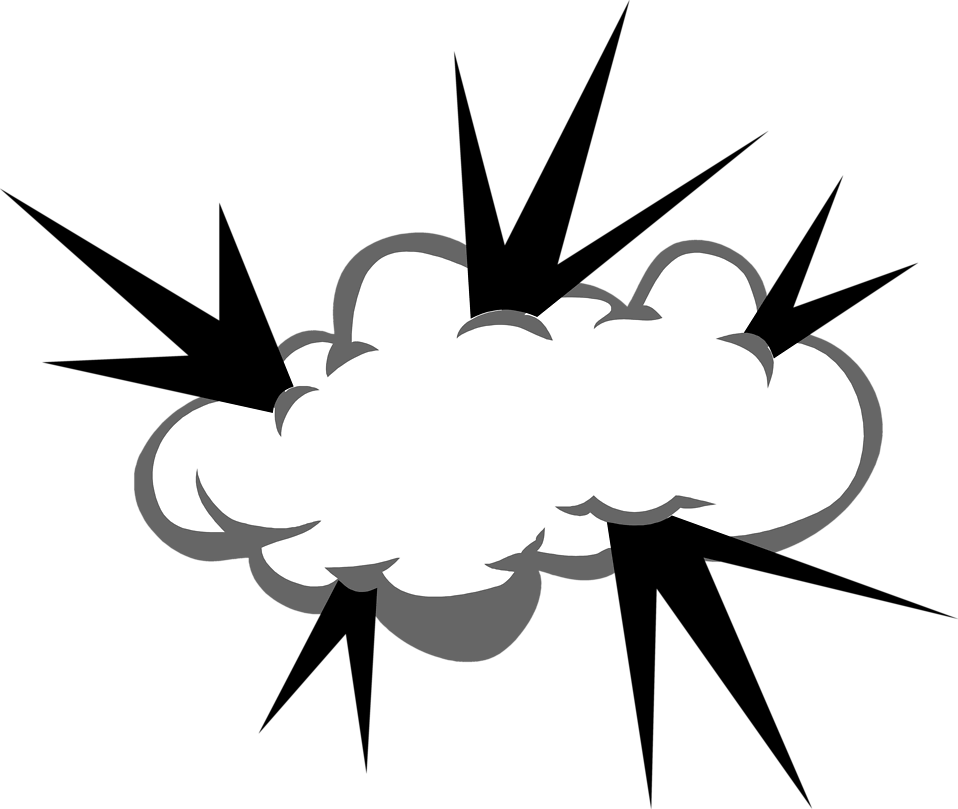 Download Clouds Clipart Explosion - Cloud - Full Size PNG Image - PNGkit