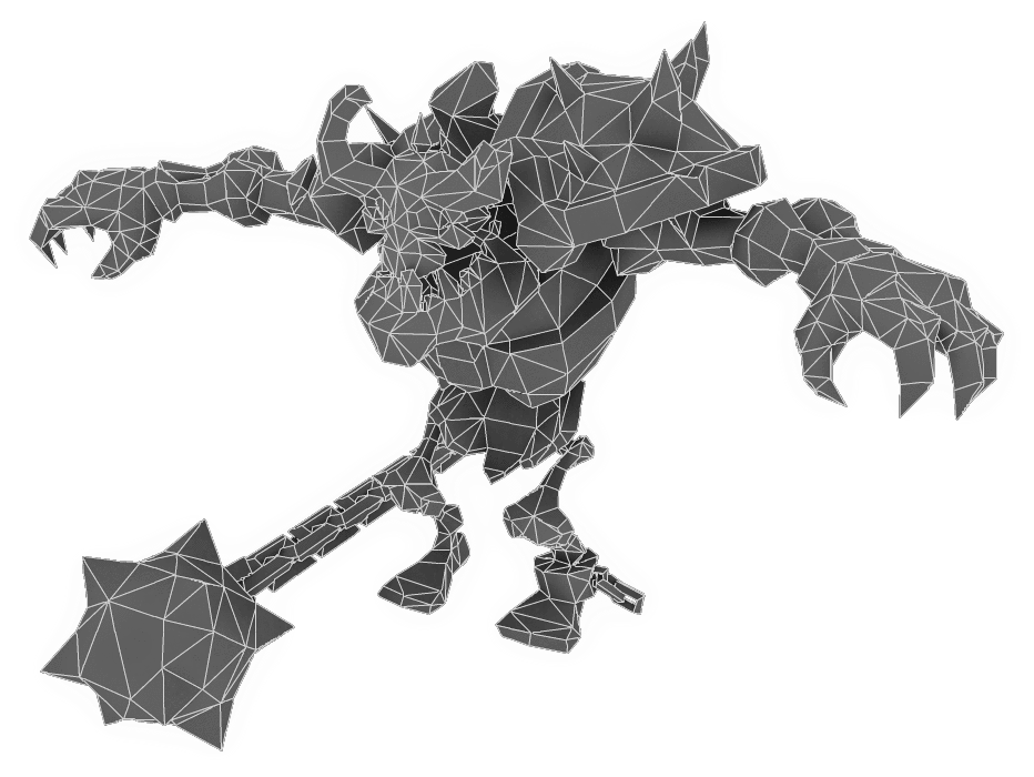 Download Low Poly Skeleton Grunt - Full Size PNG Image - PNGkit