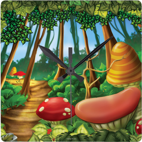 Download Whimsical Forest Clock - Full Size PNG Image - PNGkit