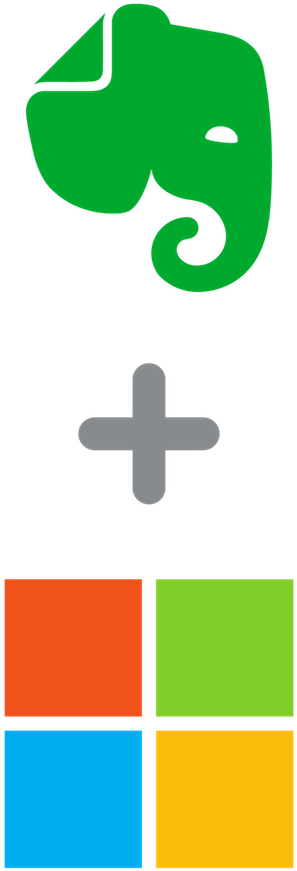 Download Evernote And Microsoft Logos - Full Size PNG Image - PNGkit