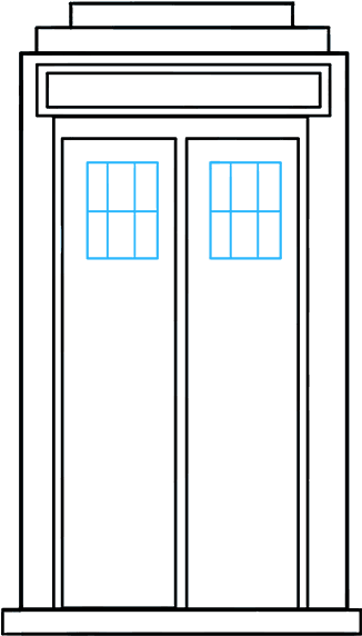 Download How To Draw Tardis - Full Size PNG Image - PNGkit