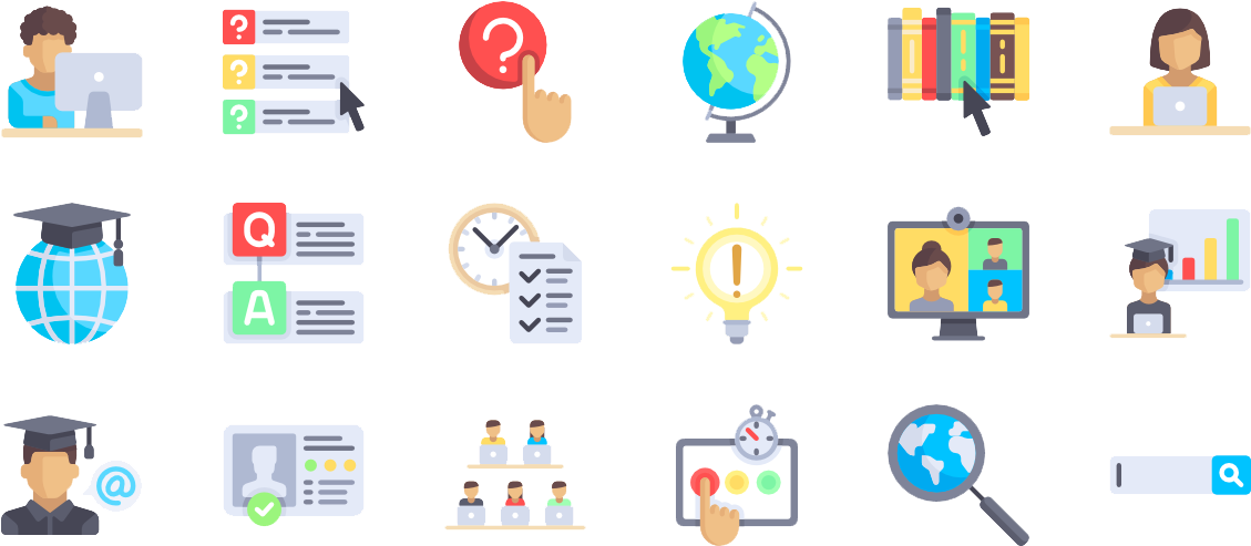 Download E Learning Icons Png Transparent Background - Full Size PNG ...