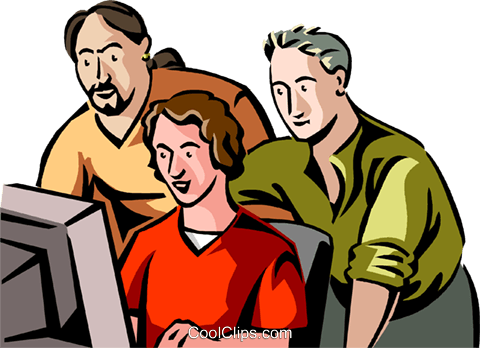 Download Office Workers Observing Colleagues Work Royalty Free ...