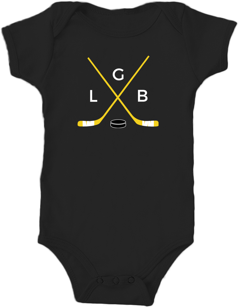 Download Transparent Baby Onesie Crossed Hockey Sticks Lgb - Safari ...