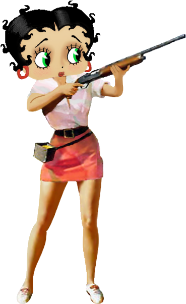 Download This Photo Was Uploaded By Khunpaulsak - Betty Boop With A Gun ...
