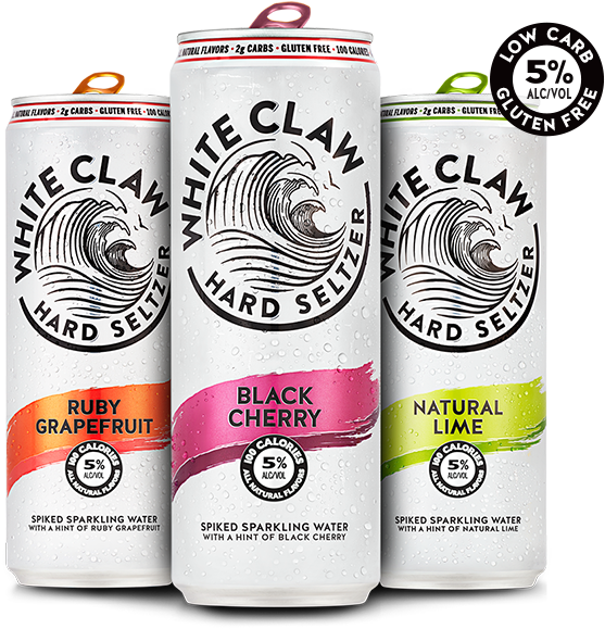 Download Picture Of Three Cans Of White Claw Hard Seltzer - White Claw ...