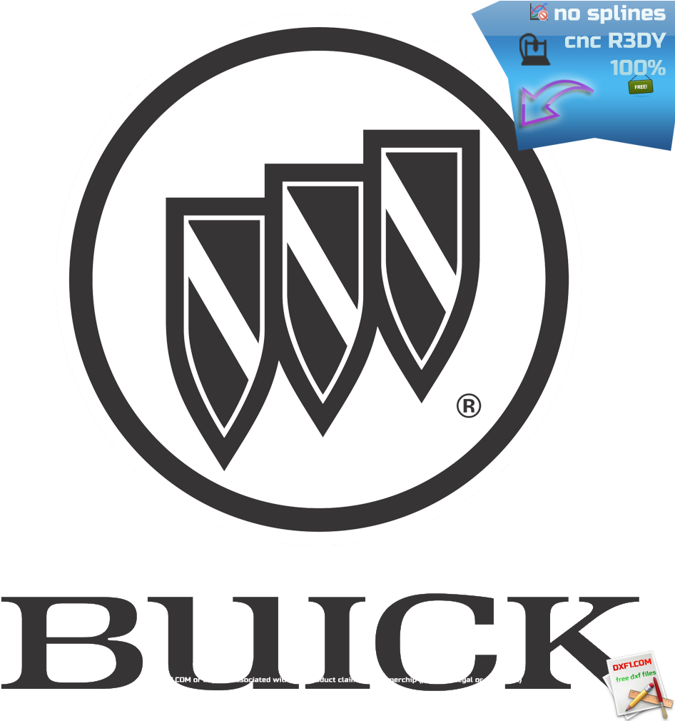 Download Free Dxf Files Download - Buick Logo Black And White - Full ...
