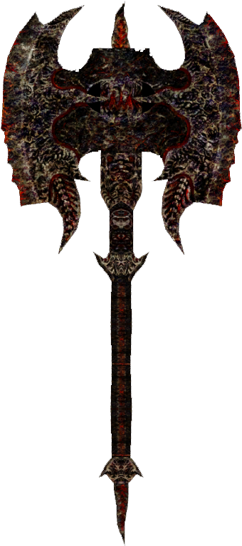 Download Daedric Battle Axe - Full Size PNG Image - PNGkit