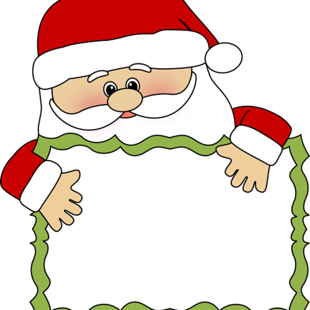 Download Santa Claus Border Clip Art Santa Clip Art Santa Sign - Full ...