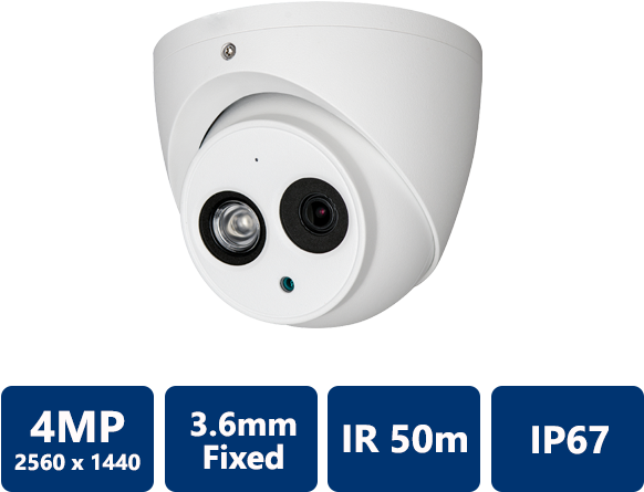 Download 4mp Hdcvi 50m Ir Fixed Lens Turret - Full Size PNG Image - PNGkit
