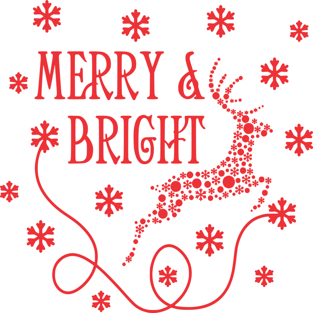 Download Merry And Bright - Full Size PNG Image - PNGkit