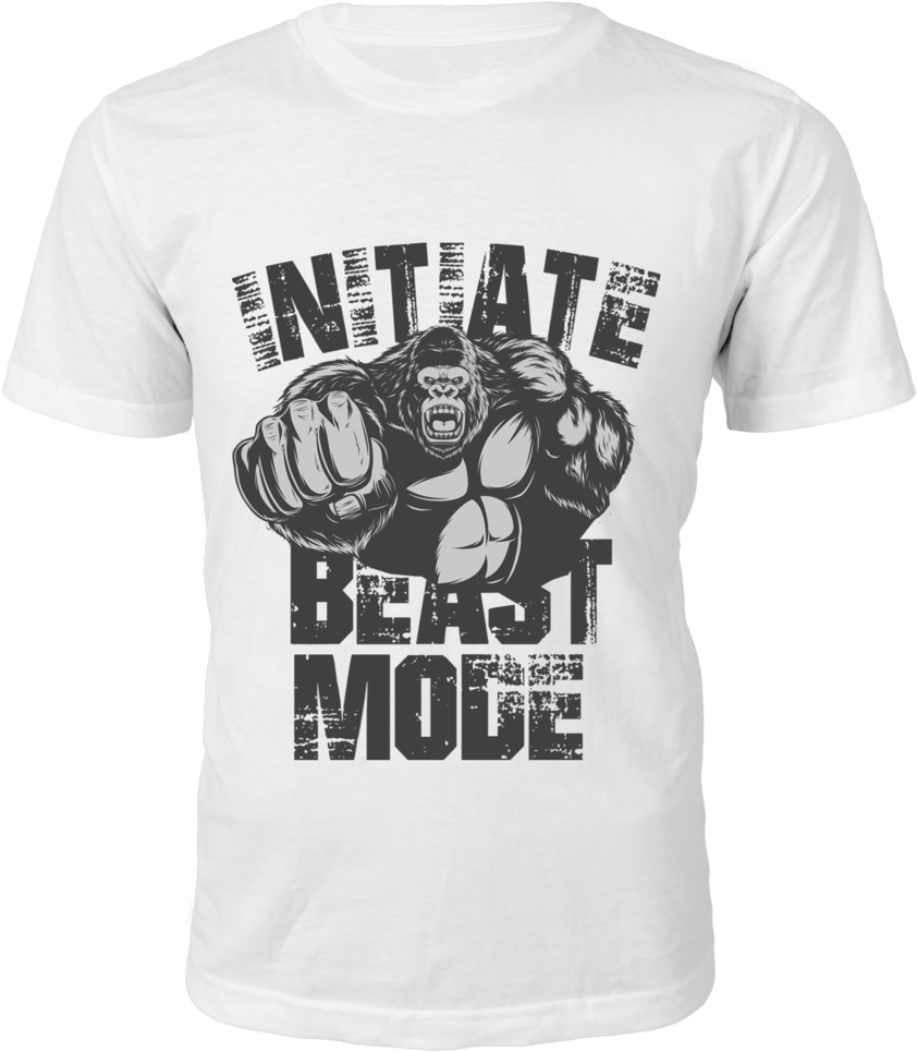 Download Beast Mode Ape T-shirt - Full Size PNG Image - PNGkit
