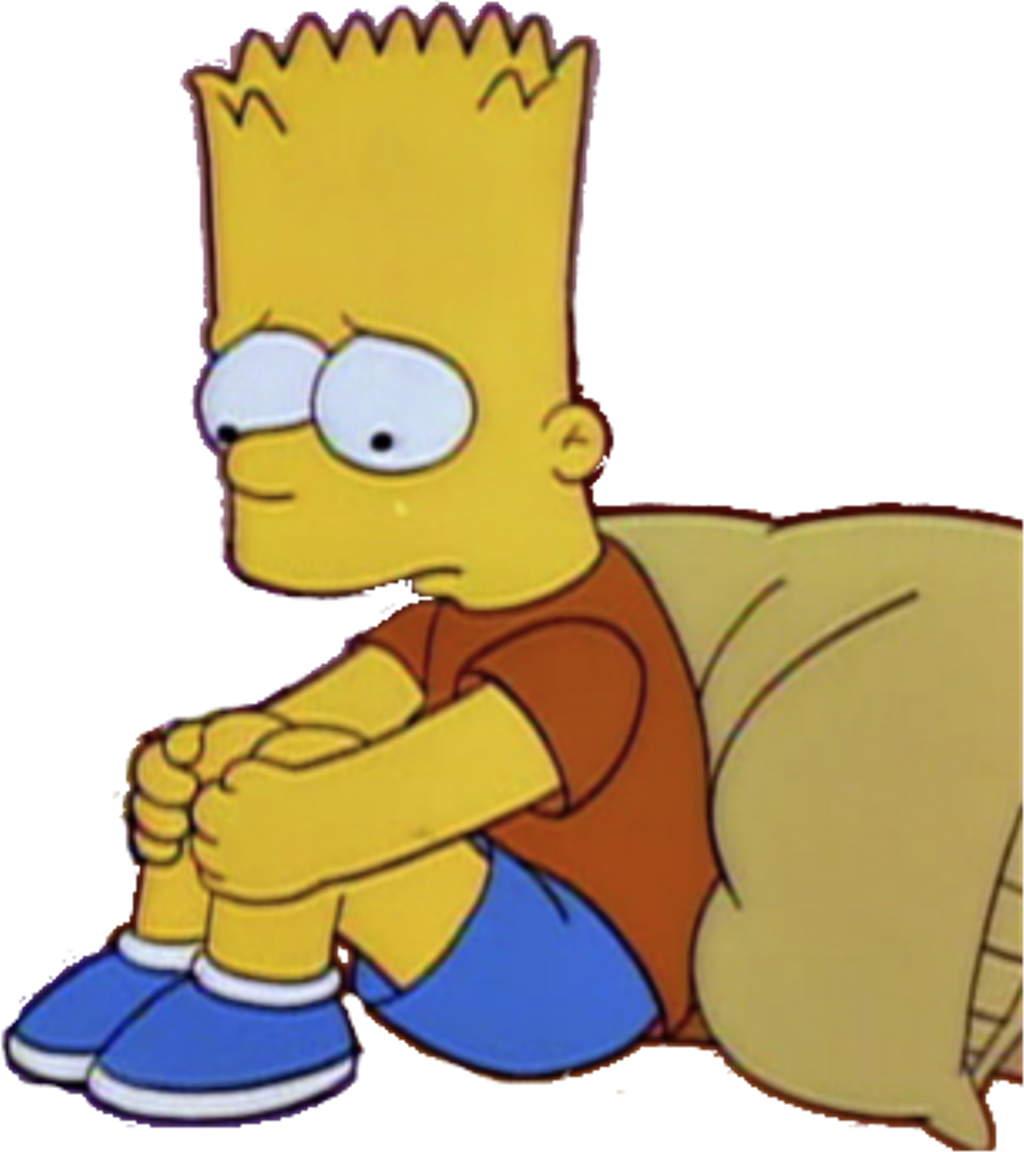 Download Sad, Simpsons, And Bart Image - Sad Bart Simpson Png - Full ...