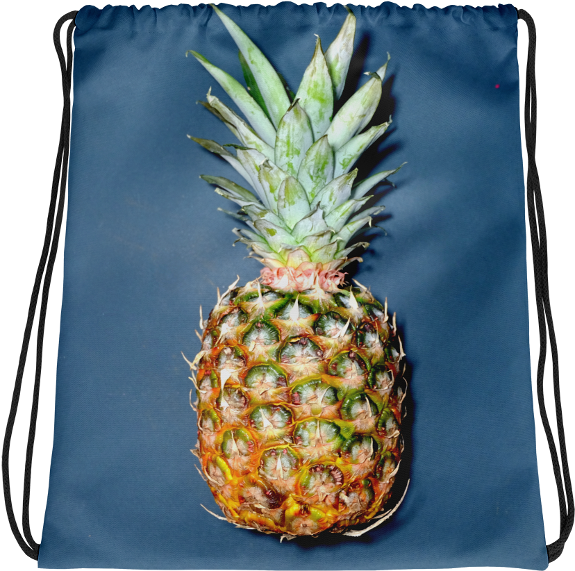 Download Simple Pineapple Drawstring Bag - Pineapple - Full Size PNG ...