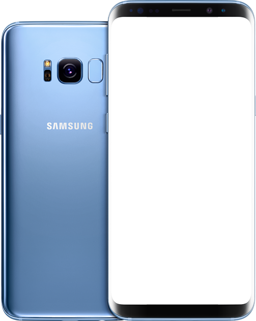 Download Outline Of Translucent Galaxy S8 - Coral Blue S9 Plus South ...