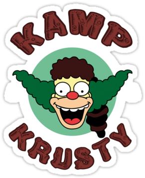 Download Stars - Simpsons Kamp Krusty Logo - Full Size PNG Image - PNGkit