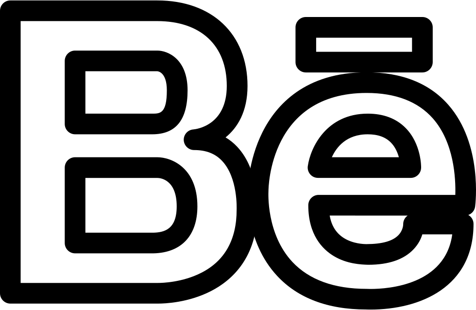 Download Behance Logo Outline - Icon - Full Size PNG Image - PNGkit
