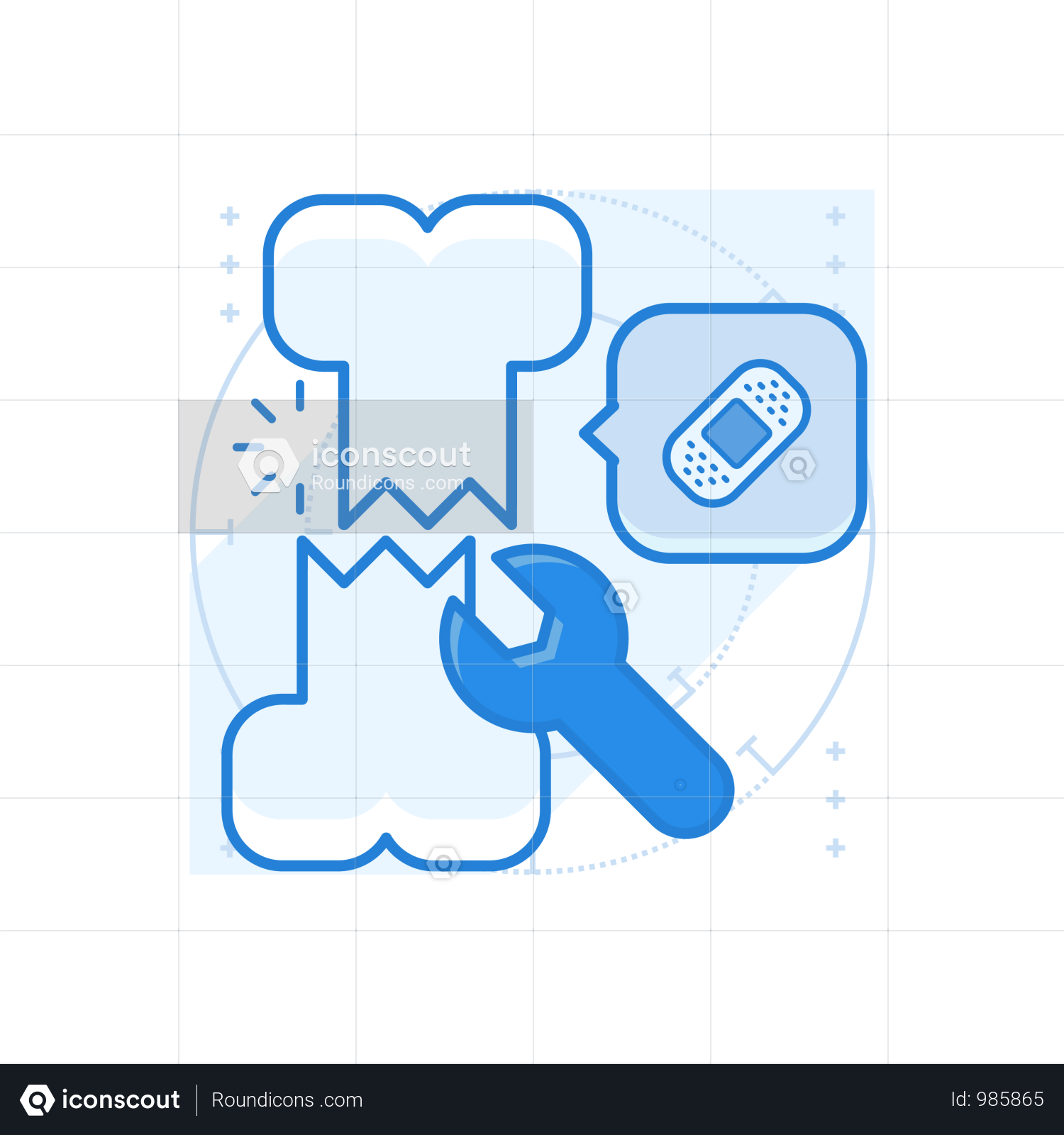 Download Broken Bone Illustration Full Screen - Full Size PNG Image ...