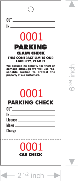 Download Parking Claim Check - Full Size PNG Image - PNGkit